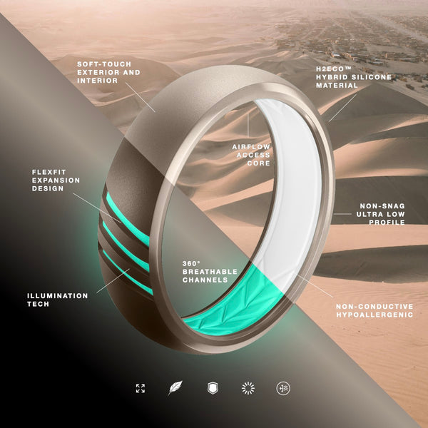 A Force For Good | High Quality Silicone Ring | Sand | 6mm & 8mm