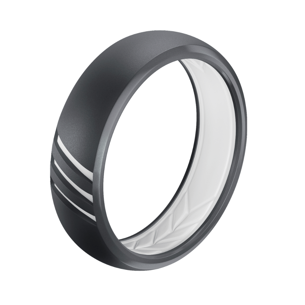 A Force For Good | High Quality Silicone Ring | Slate | 6mm & 8mm