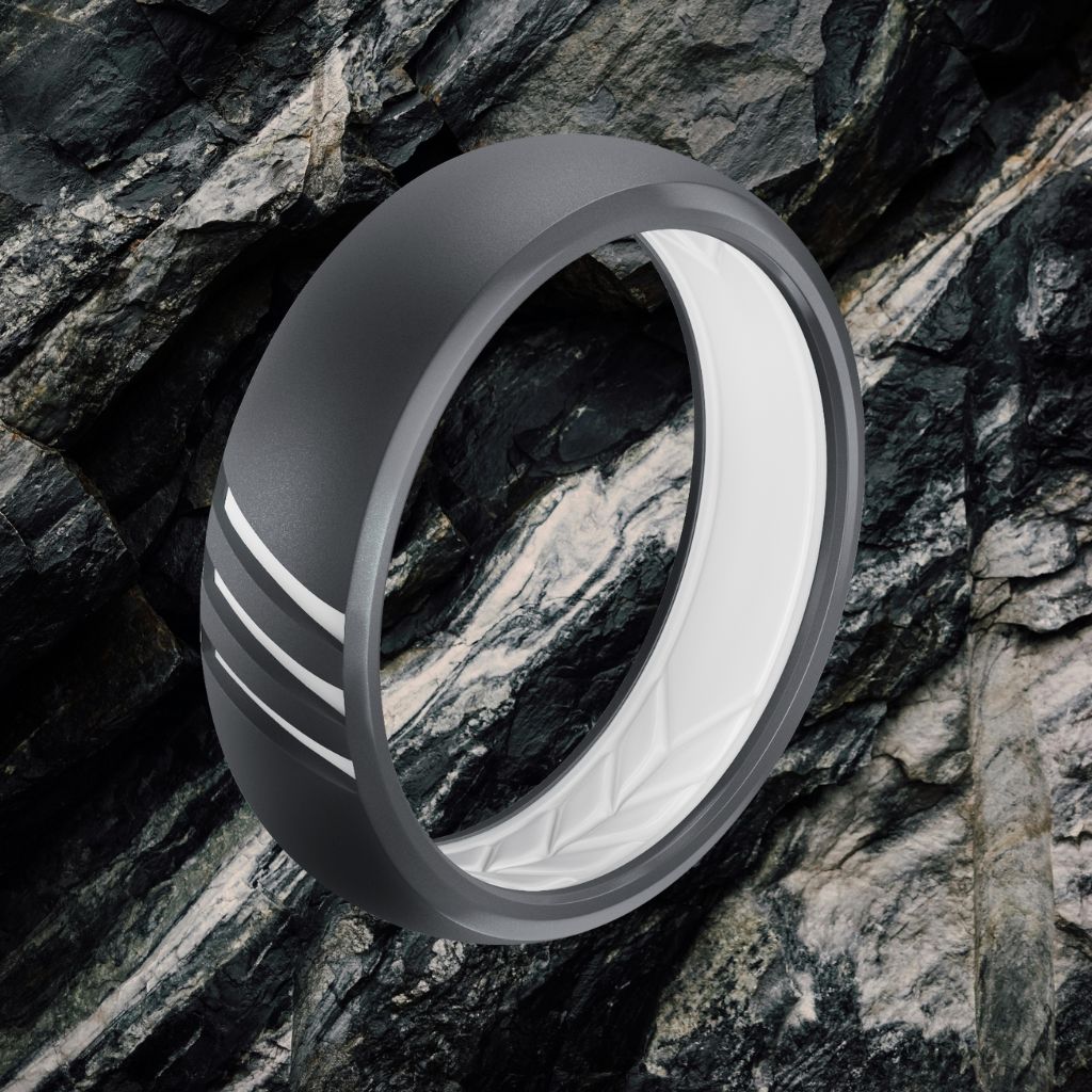A Force For Good | High Quality Silicone Ring | Slate | 6mm & 8mm