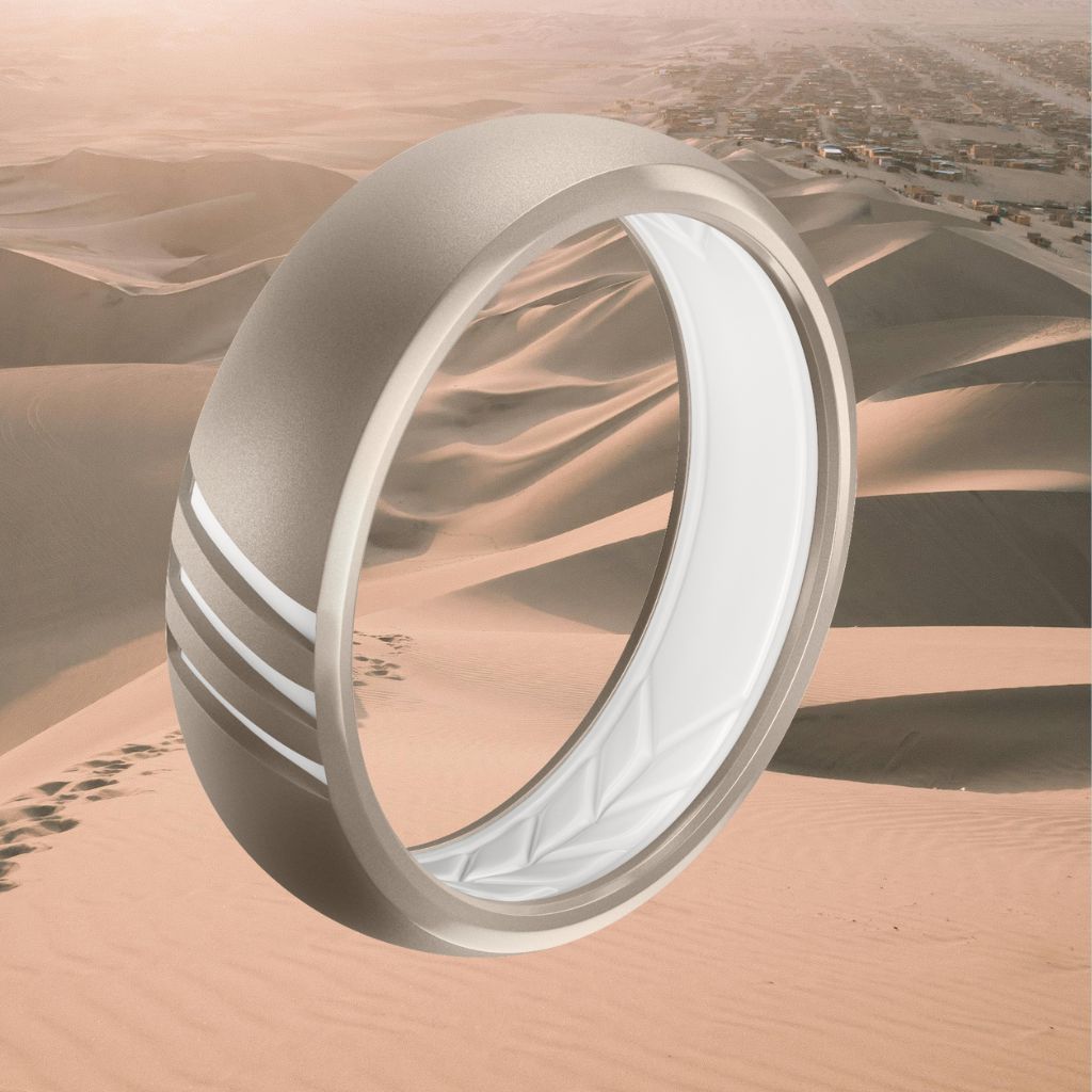 A Force For Good | High Quality Silicone Ring | Sand | 6mm & 8mm